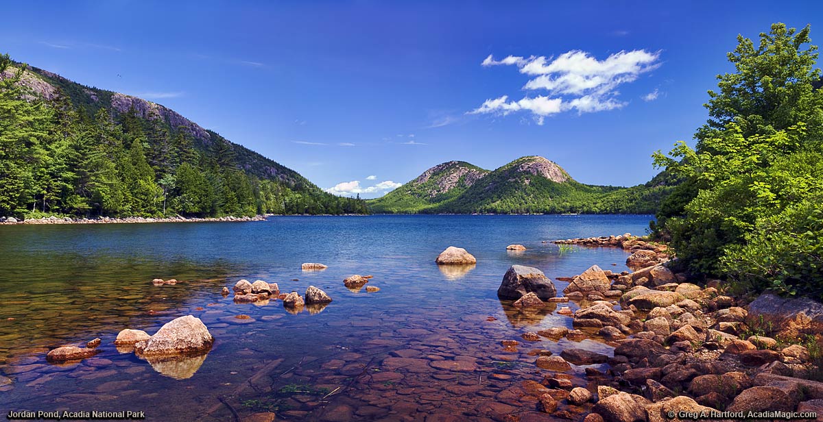 Jordan Pond - Acadia Panoramic Photo