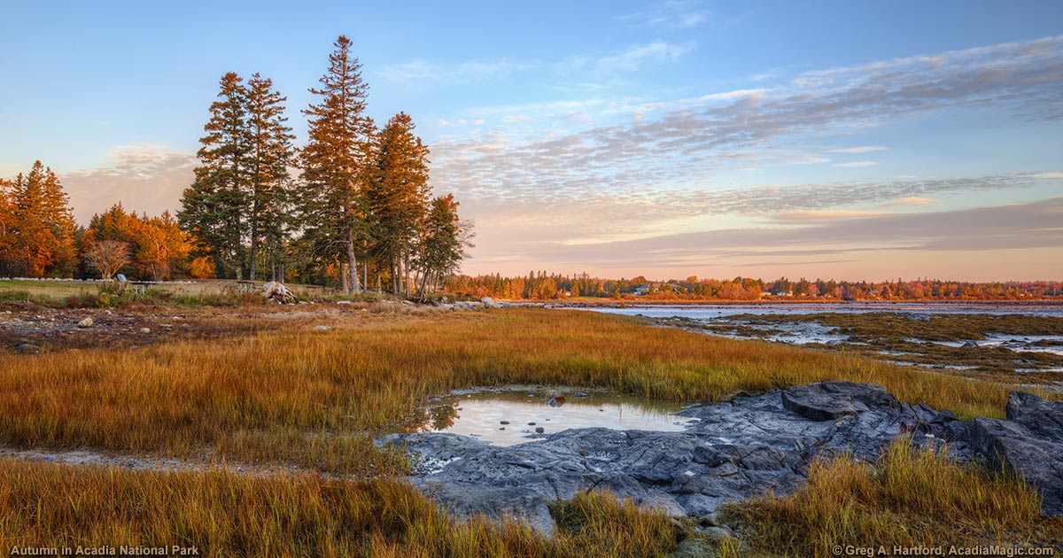 Thompson Island Picnic Area After October Sunrise