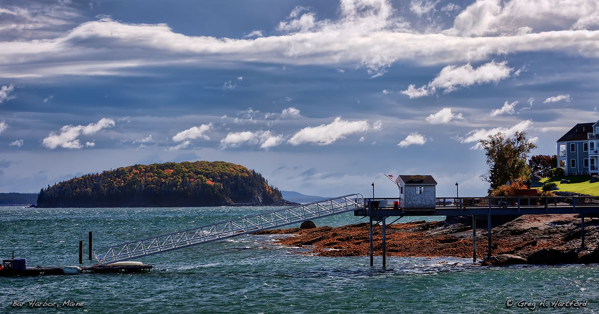 Bar Harbor Shore Path in October