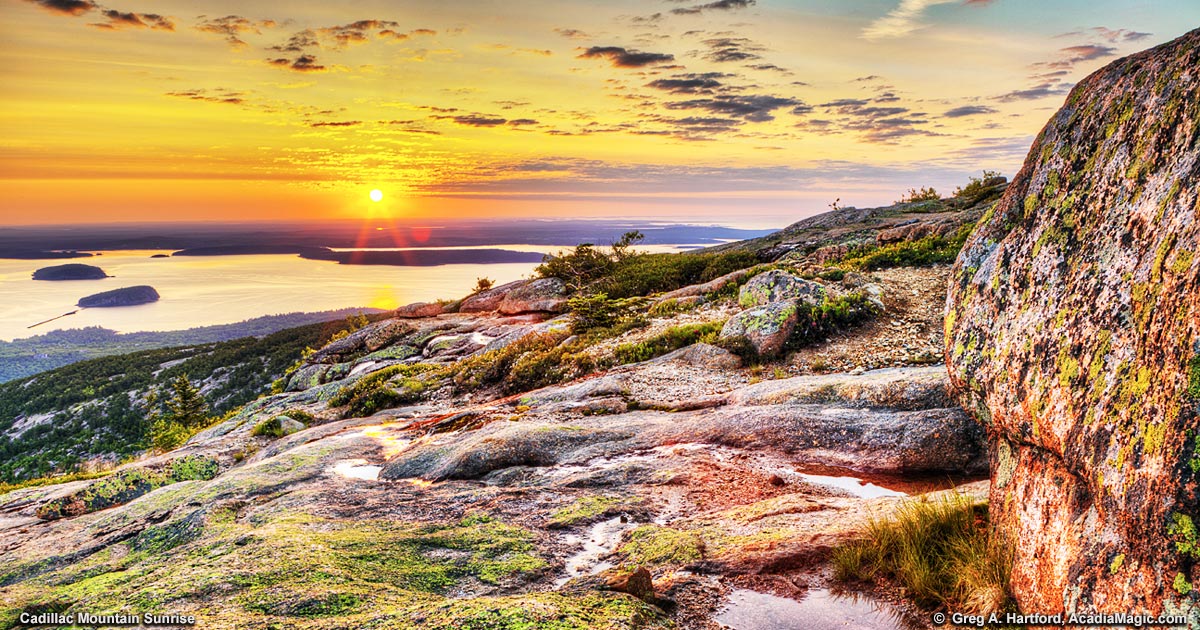 Bar Harbor, Maine Sunrise at Cadillac Mountain