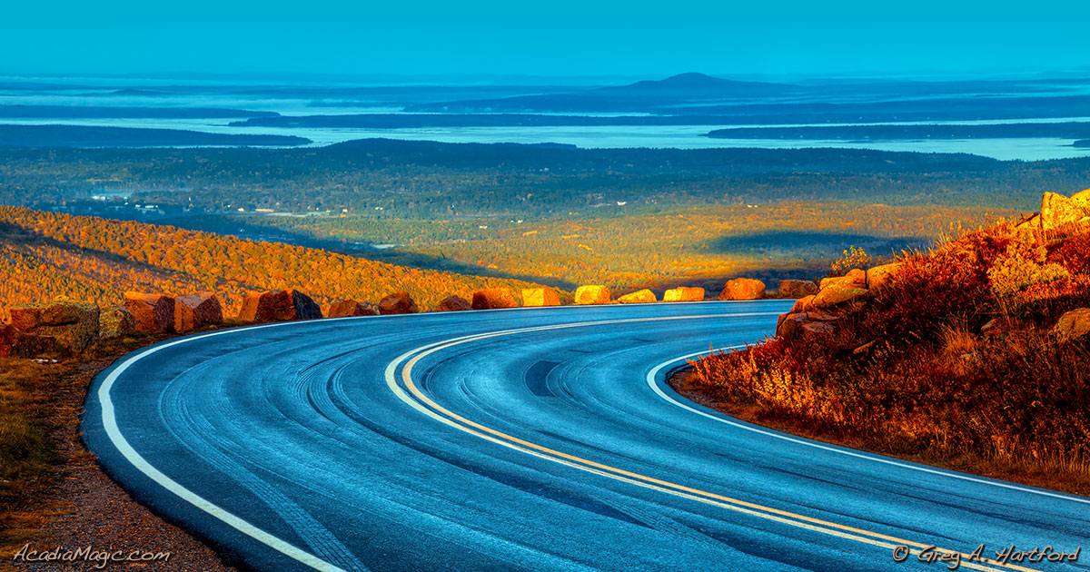 Cadillac Mountain Summit Road in Acadia National Park