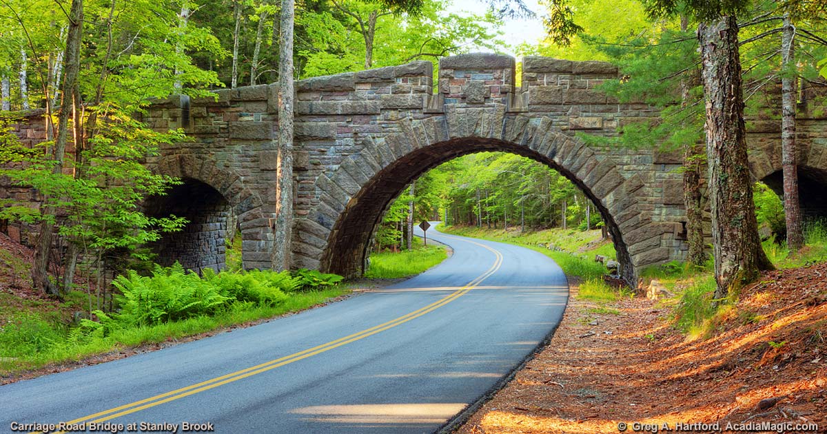 Stone Bridge at Stanley Brook in Acadia National Park