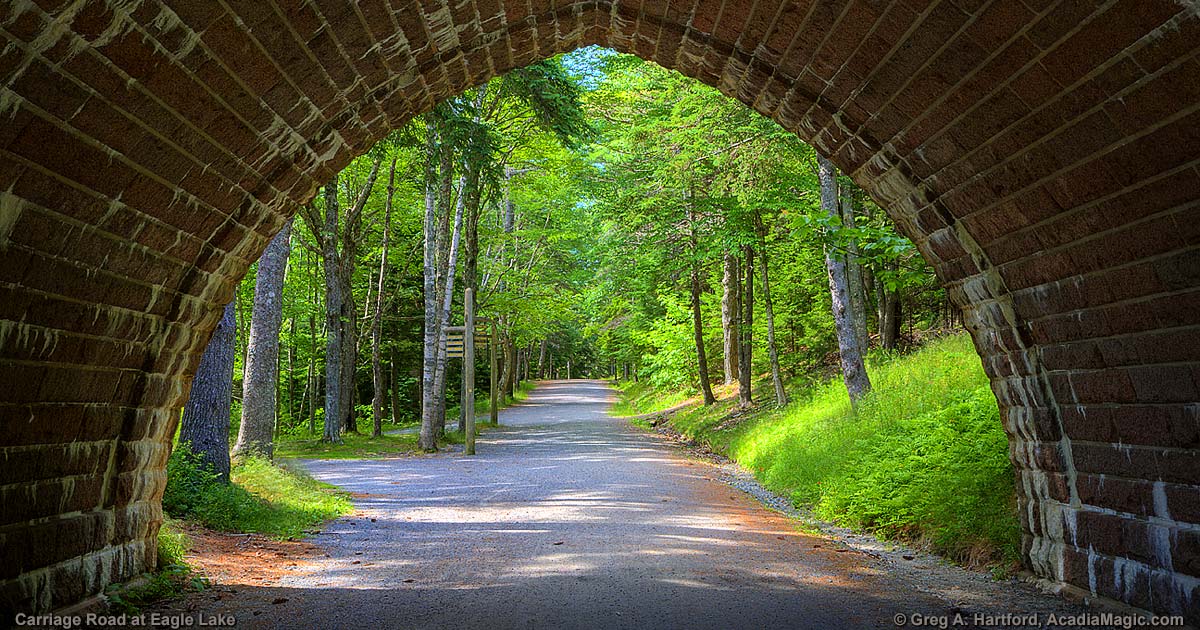 Carriage Road Stone Bridge Acadia Eagle Lake