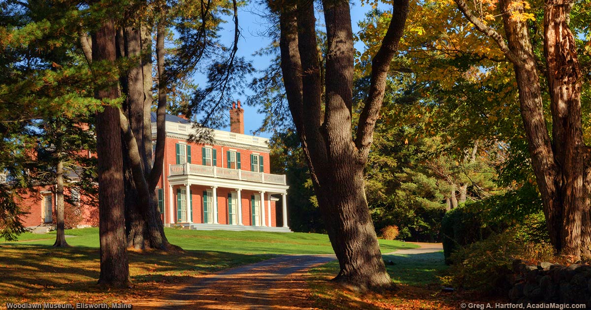 Woodlawn Museum in Ellsworth Morning Light