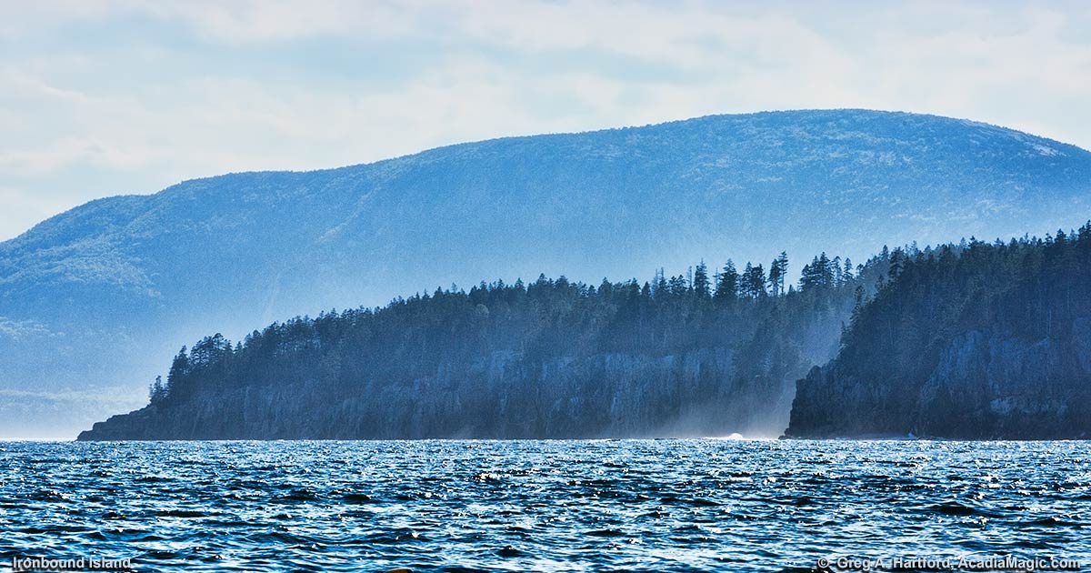 Ironbound Island Maine in Winter Harbor, Maine
