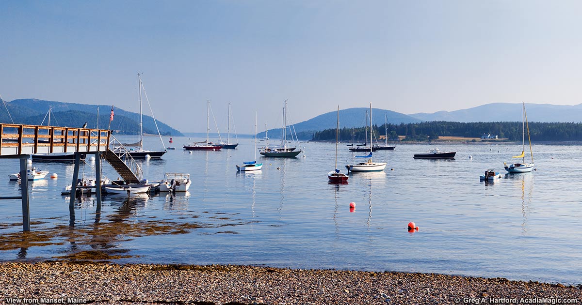 Manset, Maine Panoramic Photo Acadia