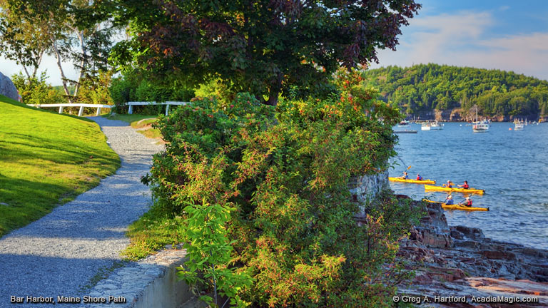Bar Harbor Shore Path - Acadia Maine