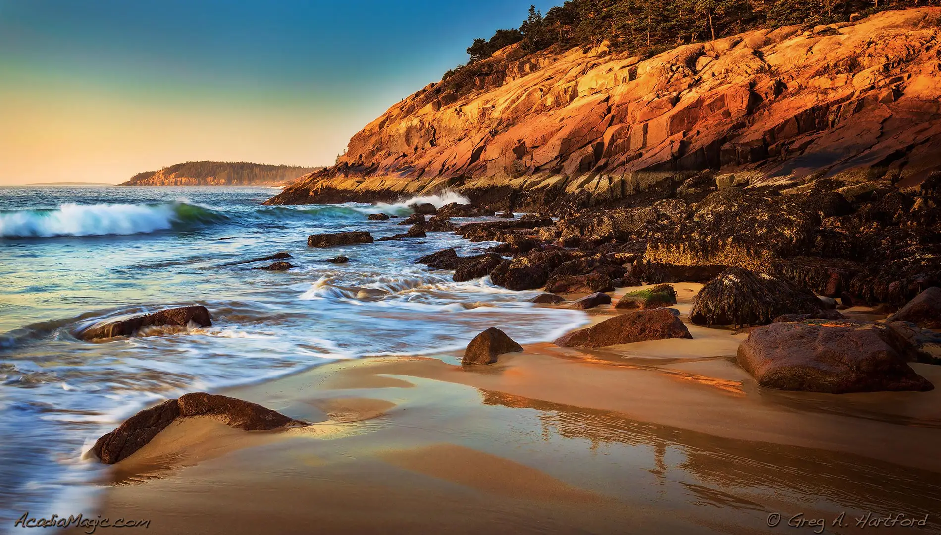 Sand Beach Acadia National Park Maine